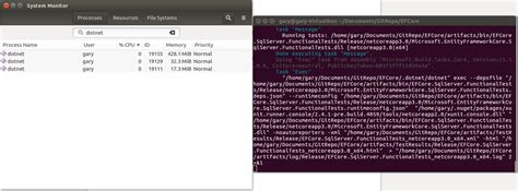 efcore sqlserver functionaltest hanging on linux vm ubuntu 16 04 lts