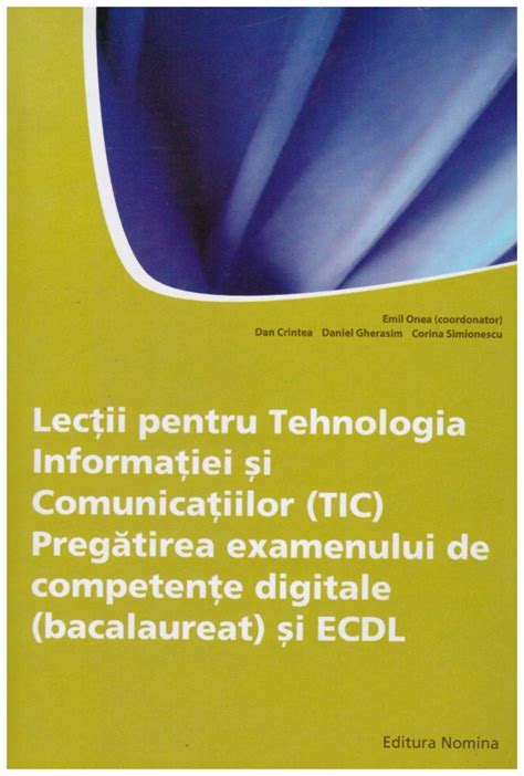 Lectii Pentru TIC Pregatirea Examenului De Competente Digitale