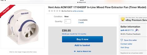 Vent Axia Broken Extractor Fan Electrics Kitchen And Bathroom