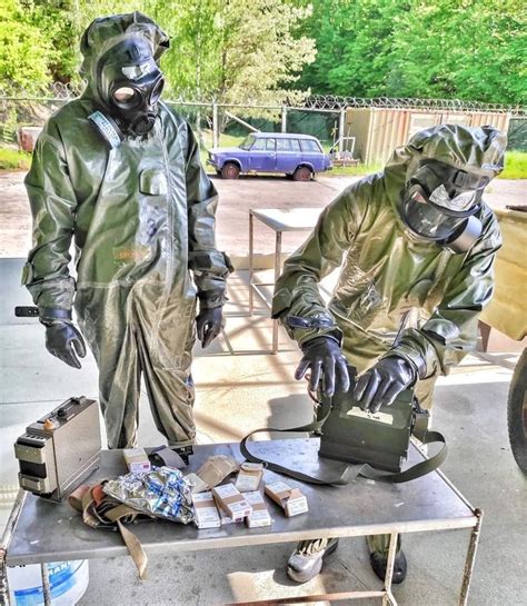 Czech Decon Hazmat Suit Latex Rubber Latex