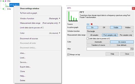 FFT I O S Advanced Measurements Multi Channel Measurement Software TiePie USB