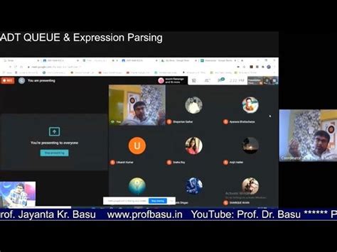 Prof Dr Jkbasu Discussing Theoretical And Algorithmic Aspects On Adt Queue And Expression