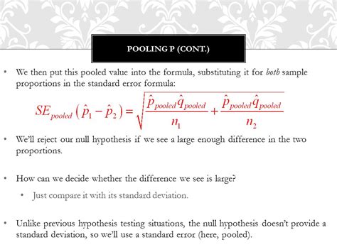 Standard Error Formula Two Samples