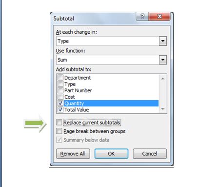 Excellence In Excel Series Part 1 Using Subtotals