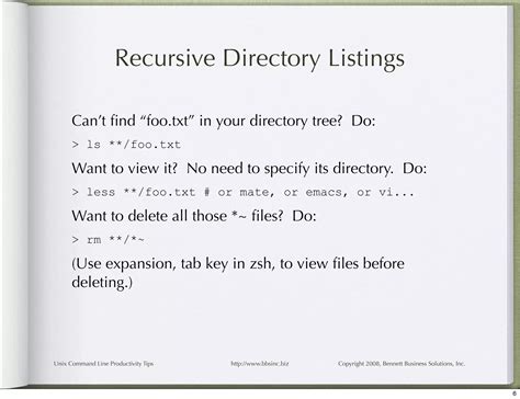 Unix Command Line Productivity Tips Ppt