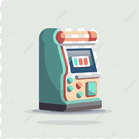 아이콘이 있는 비디오 게임기 아이콘 벡터 흰색 배경에 잭팟 기계의 단순한 다채로운 아이콘 그림자 없음 작은 프레임 중앙 Png 일러스트 및 벡터 에 대한 무료