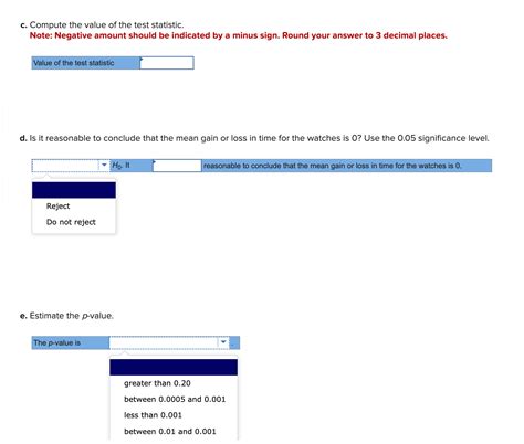 Solved C Compute The Value Of The Test Statistic Note Chegg Com