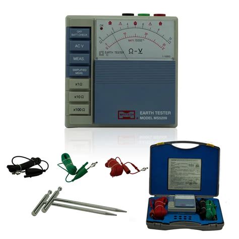 Pointer Ground Resistance Tester Analog Earth Resistance Tester Meter 10ohm To 1000ohms Low