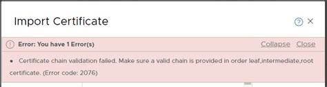 Import Of Let S Encrypt Certificates In NSX T Fails With Certificate Chain Validation Failed