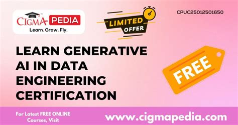Learn Generative Ai In Data Engineering Certification Free Udemy Course Cigma Pedia