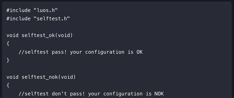 🆕 luos selftest during compilation dev community