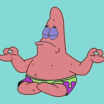 Patrick Meditating Art Board Print For Sale By Yodajuan4me Redbubble