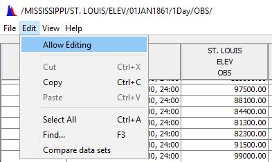 Editing Tabular Data