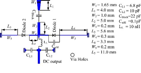 Figure 4 From One Octave Bandwidth Rectifier With A Frequency Selective