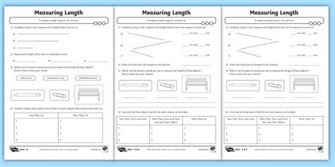 👉 Planit Maths Year 3 Measurement Length Maths Differentiated Activities