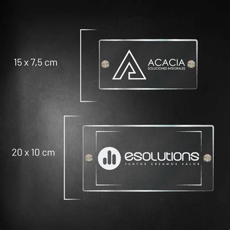 Letrero Acrílico De 4 Mm Diseño Personalizado Perfecto Para Oficinas