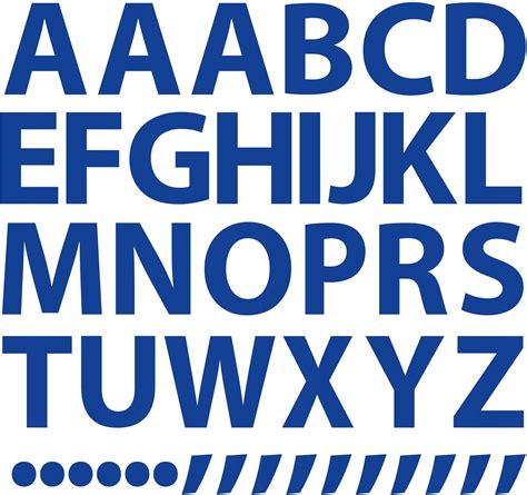 Litery Samoprzylepne Naklejki 20Cm Niebieski - Ceny i opinie - Ceneo.pl
