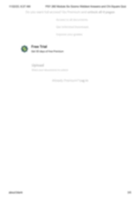 Solution Psy 260 Module Six Soomo Webtext Answers And Chi Square Quiz