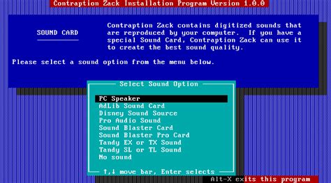 Old Menu Program R DOS