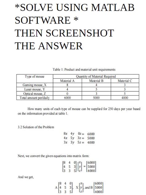 solved solve using matlab software then screenshot the