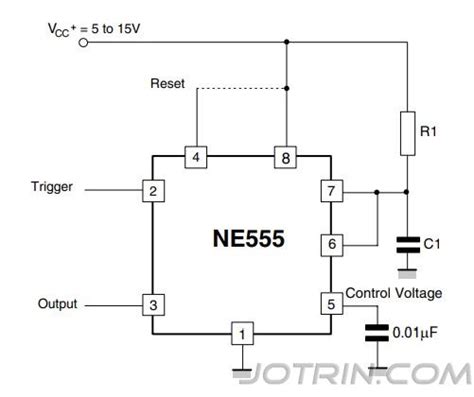 The Ultimate Guide To Ne555n Timer Pinout Datasheet And Schematic Diagram Jotrin Electronics
