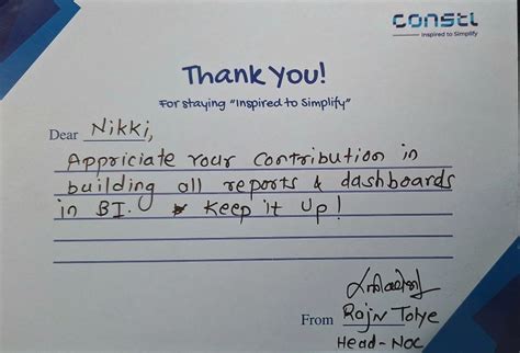 Powerbi Appreciation Dataanalytics Businessintelligence Gratitude Nikki Prajapati