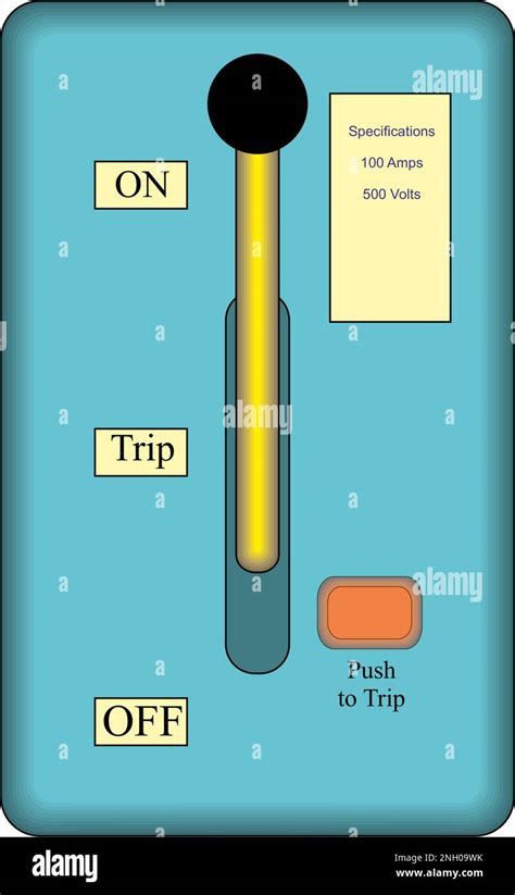 Electric Circuit Breaker Stock Vector Image Art Alamy