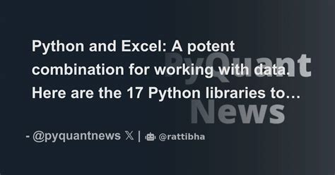 python and excel a potent combination for working with data here are