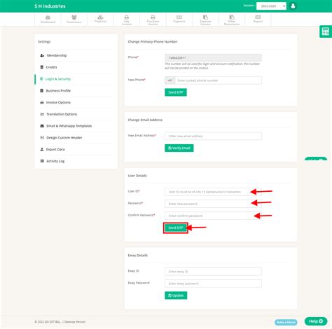 How To Create My User Id And Password Free GST Billing Software For Every Businesses