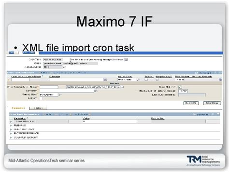 Maximo 7 Integration Framework James Chang TRM IBM
