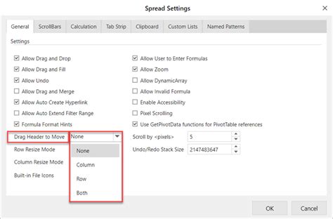 drag column and row header javascript spreadsheet spreadjs