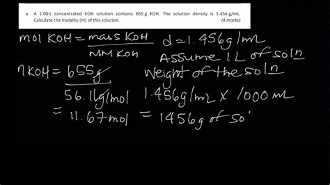 How To Calculate Molarity From Molality And Density Free Worksheets How To Calculate Molarity From Molality And Density Free Worksheets