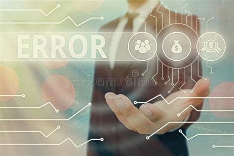 conceptual hand writing showing error business photo text mistake