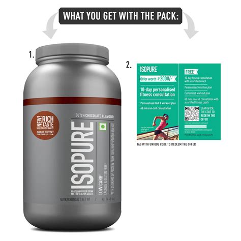 Isopure Whey Protein Isolate Powder With Vitamins For Immune Support