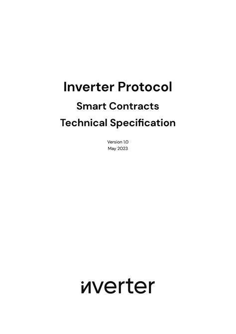 Github Inverternetwork Inverterprotocolarchitecture The Document For Understanding Inverter