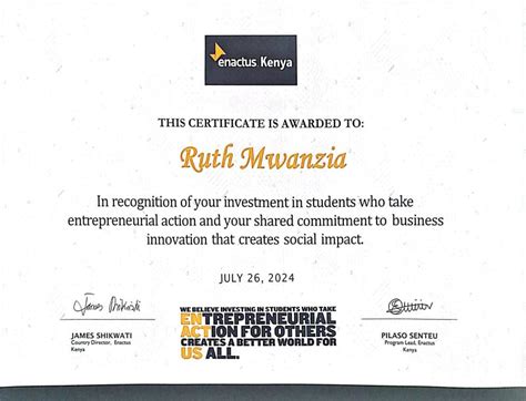 ruth mwanzia on linkedin godsblessings enactuskenya inspiration impact
