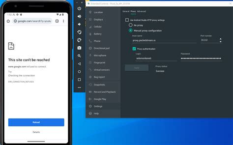 Android Studio Emulator Proxy Isnt Working Stack Overflow