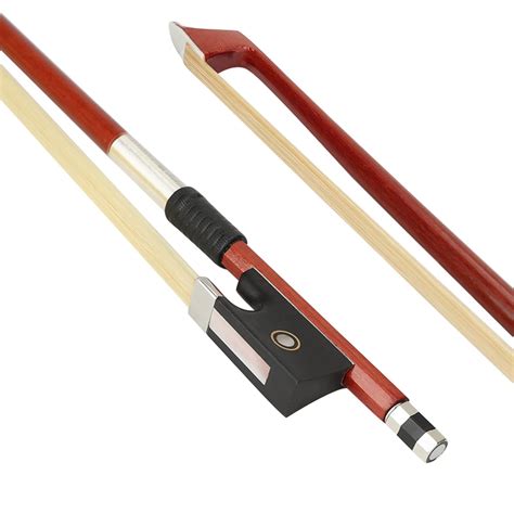 Lms Violin Bow Full Size 4 4 Brazilwood Violin Bows Lightweight Bow Well Balance Fiddle Bow Made