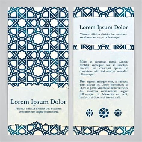 진한 파란색 격자 무늬 패턴 배너 벡터 Eps Uidownload