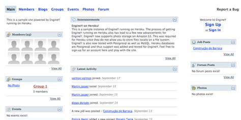 Enginey Framework Réseau Social Open Source En Ruby On Rails Scripts Du Développeurs