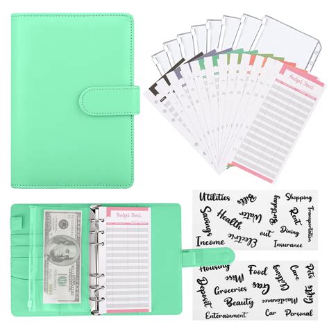 A6 Notebook Binder Tsv Budget Binder With Cash Envelopes For Budgeting