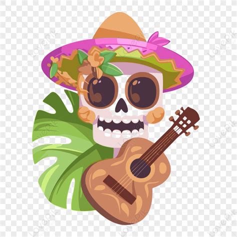 Coco 클립 아트 모자와 만화 해골 벡터머리 Png 일러스트 무료 다운로드 Lovepik