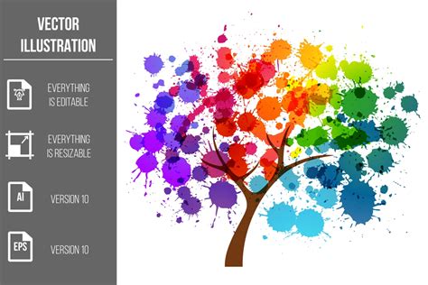 Abstract Tree Vector Clipart Graphic By Ka Design · Creative Fabrica