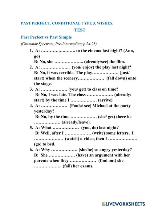 Olgaenglishclasses Past Perfect Conditional Type 3