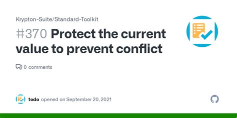 Protect The Current Value To Prevent Conflict · Issue 370 · Krypton Suitestandard Toolkit · Github