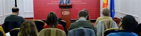 Прес конференција на портпаролот на Владата на Република Македонија Миле Бошњаковски по 54 та