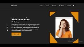 Animated Portfolio Website Template In HTML CSS U Doovi