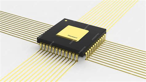 Premium Photo Computer Microchip Cpu Isolated On White Background