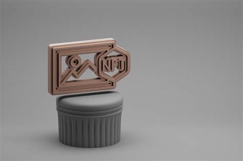 아름다운 추상적 인 일러스트 Nft 아트 기호 아이콘은 열 스탠드와 멋진 배경에 있습니다 3d 렌더링 그림 디자인의 배경 패턴 0명에 대한 스톡 사진 및 기타 이미지