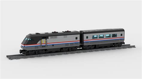 Lego Moc Passenger Train ~ Metroliner Train By Oninino Rebrickable